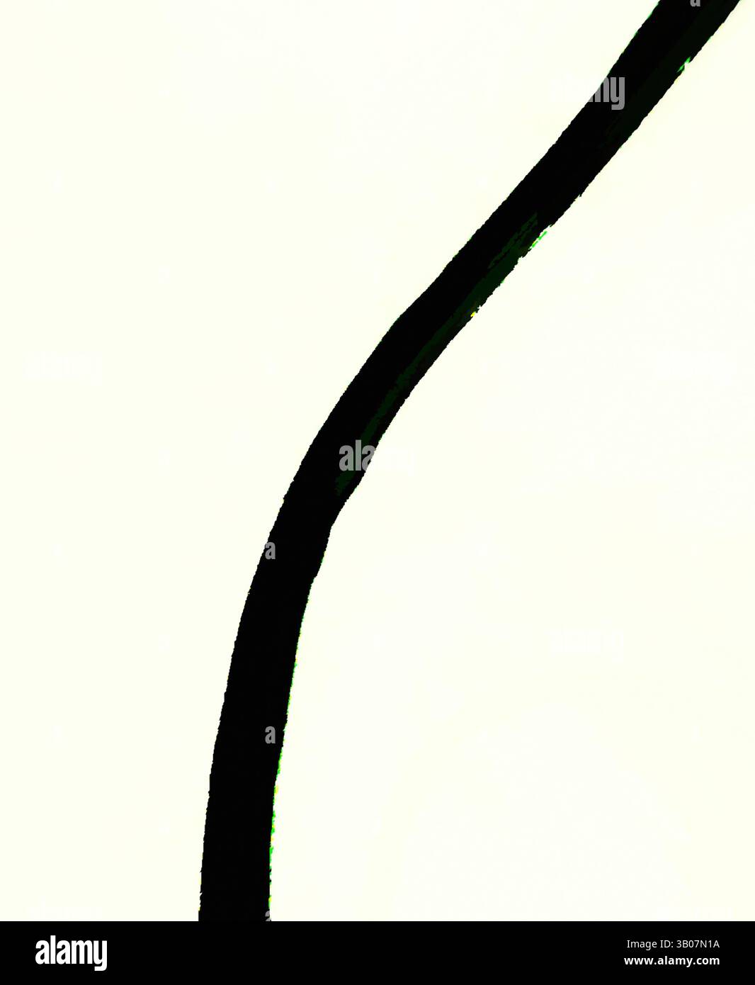 A sweeping, dark line curves gracefully against a light backdrop ...