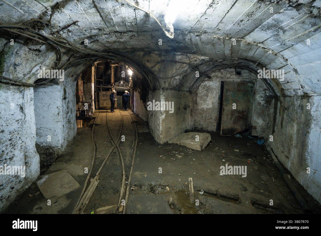 Miners work at Trepca mining complex, in Kosovo Miners work at Trepca ...