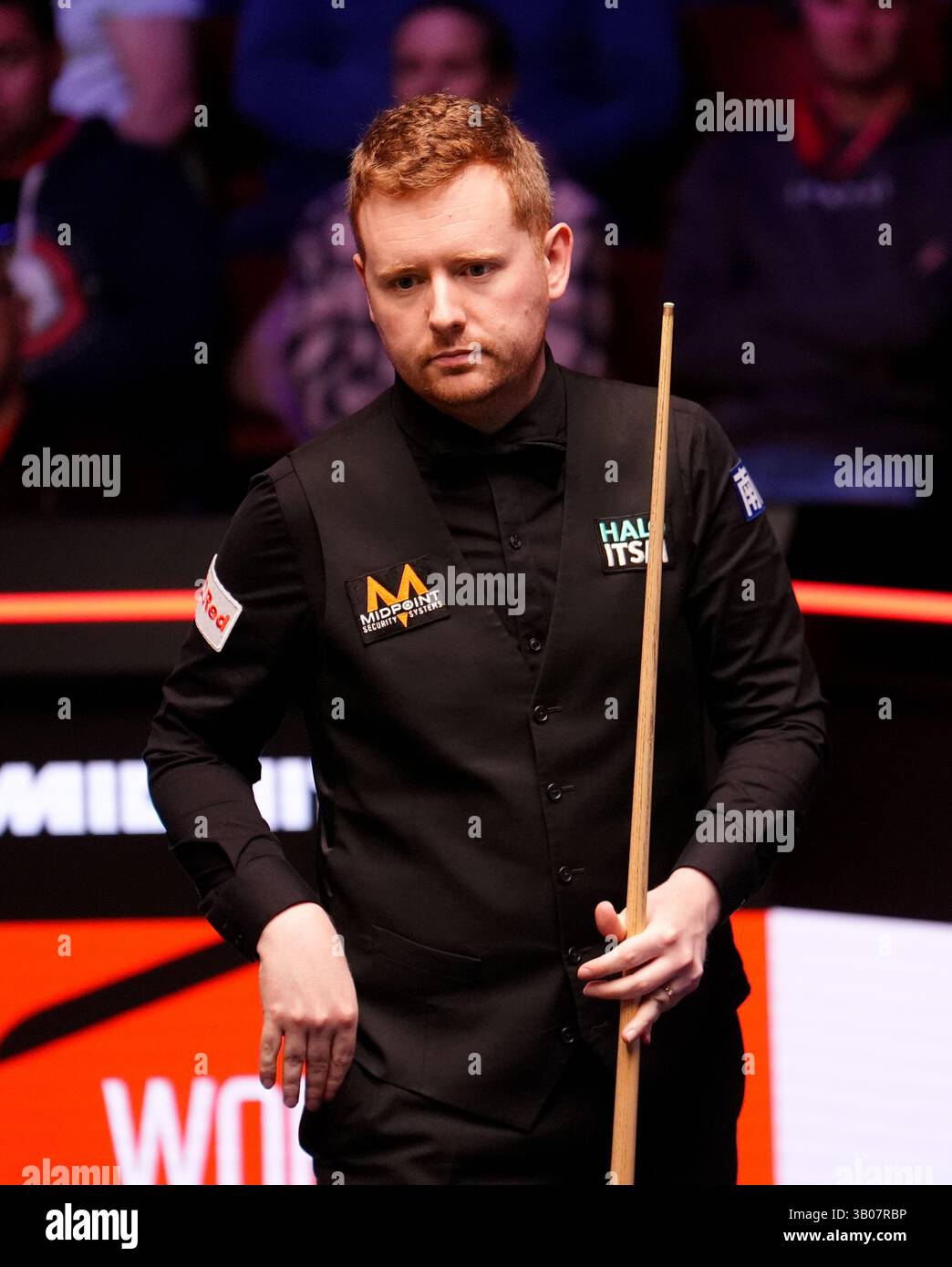 Ben Wollaston in action during his match against Mark Selby, on day ...