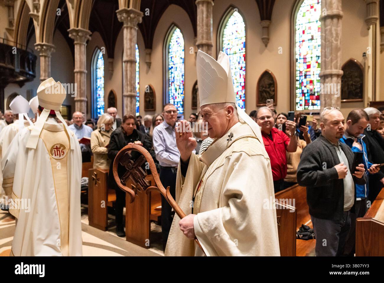 Archdiocese of Chicago Cardinal Blase Cupich gives blessings as he ...