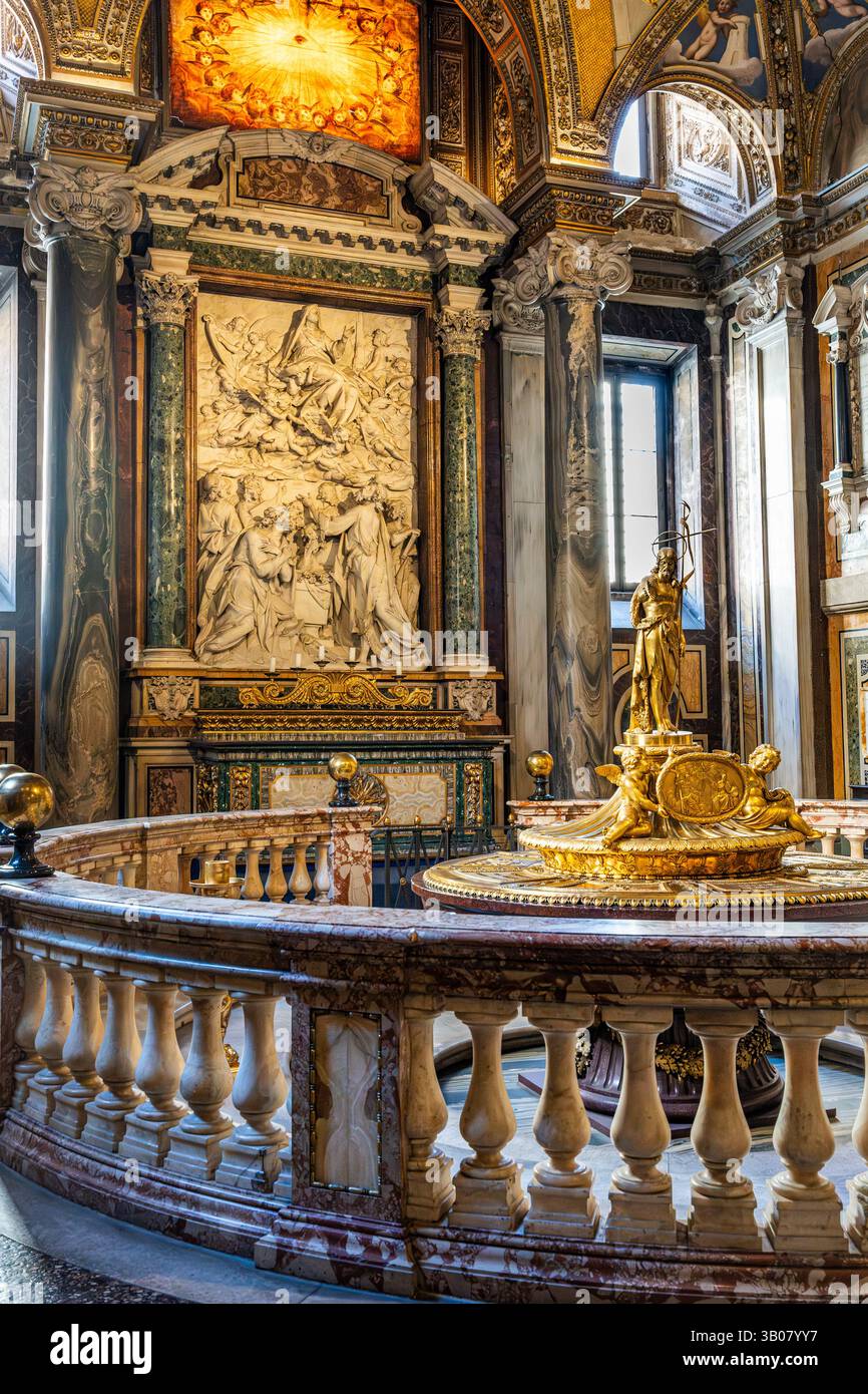 Interior of the Baptistery in the Papal Basilica of Santa Maria ...