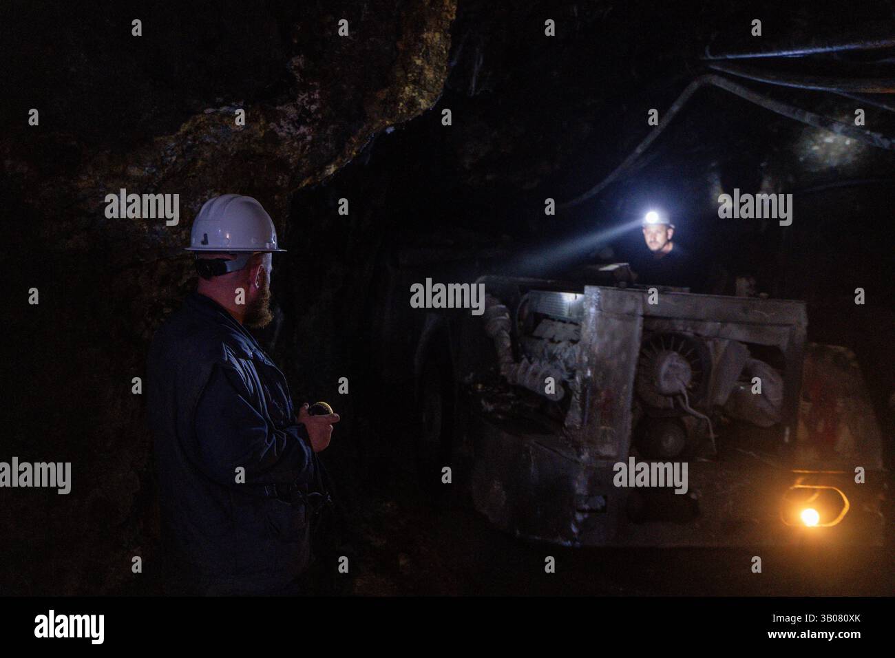 Miners work at Trepca mining complex, in Kosovo Miners work at Trepca ...