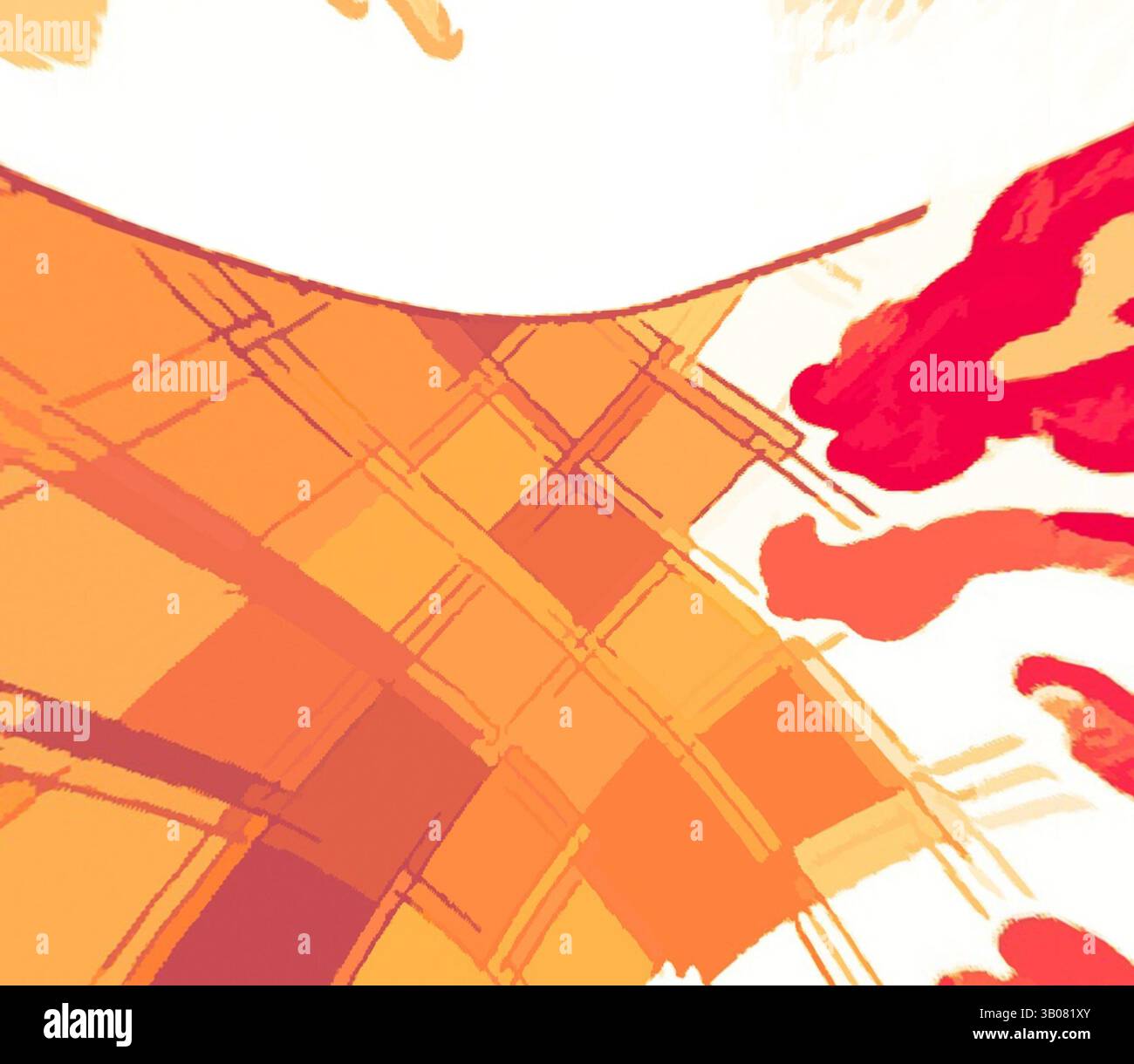 Overlapping patterns in warm hues of orange hi-res stock photography ...