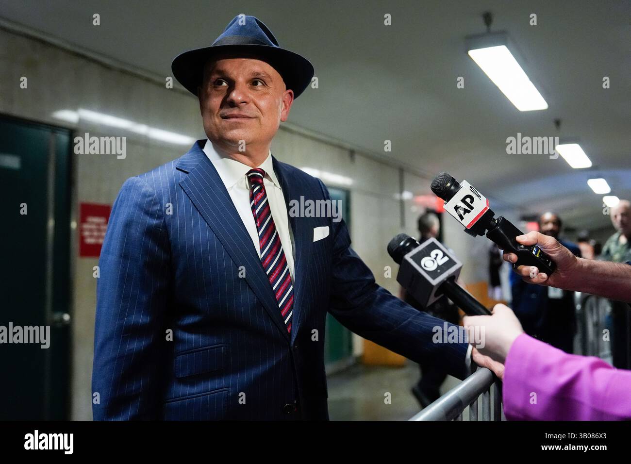 Attorney Arthur Aidala speaks to reporters at Manhattan criminal court ...