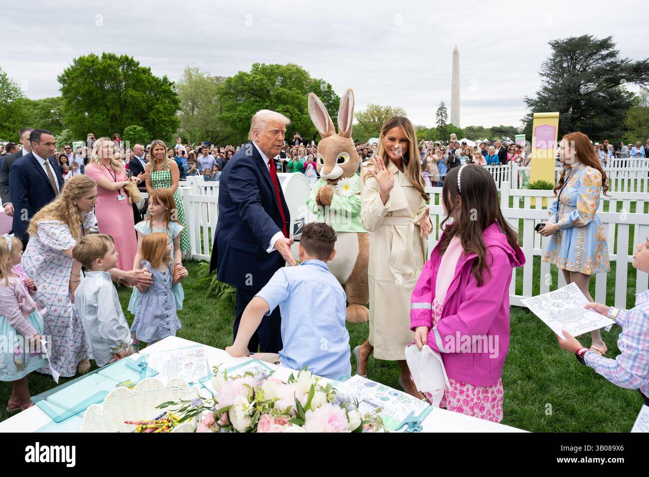April 21, 2025, Washington, District of Columbia, USA: President Donald ...