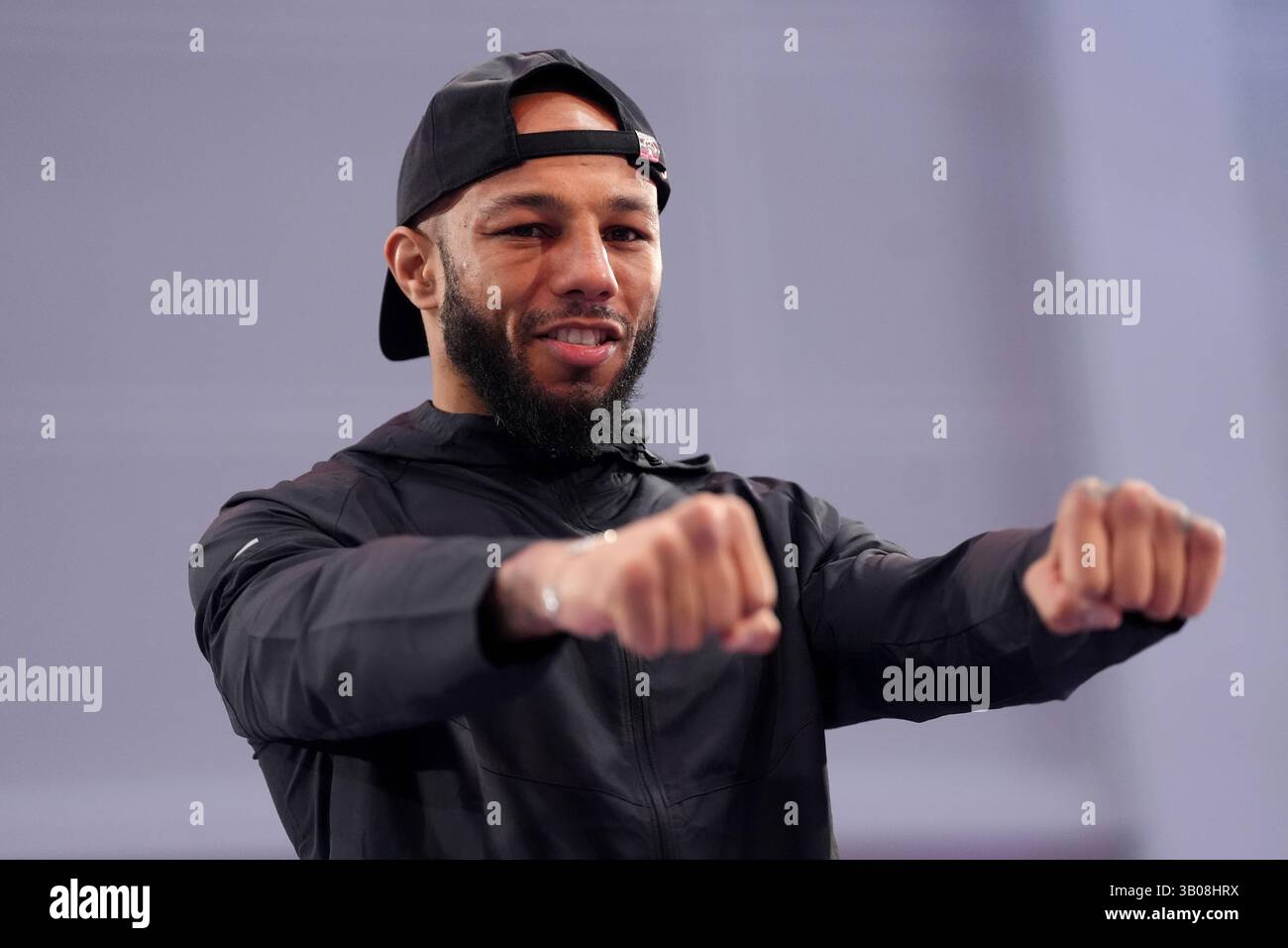 Lyndon Arthur during a public workout at The Pelligon, London. Picture ...
