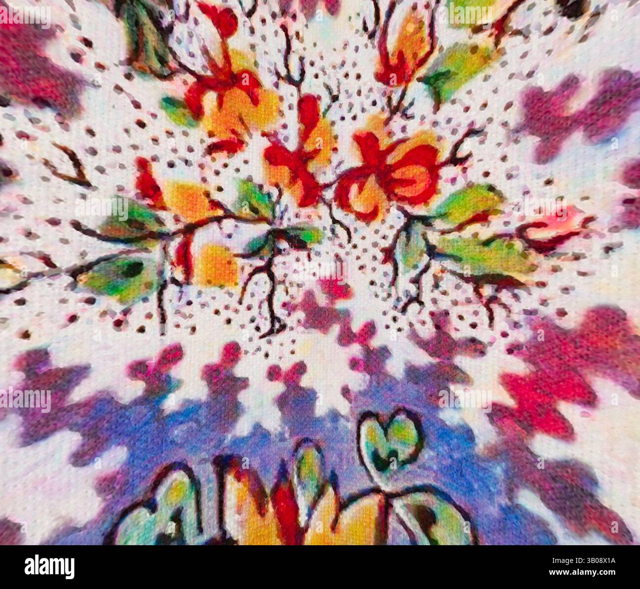 Vibrant explosion of color showcases abstract floral patterns hi-res ...