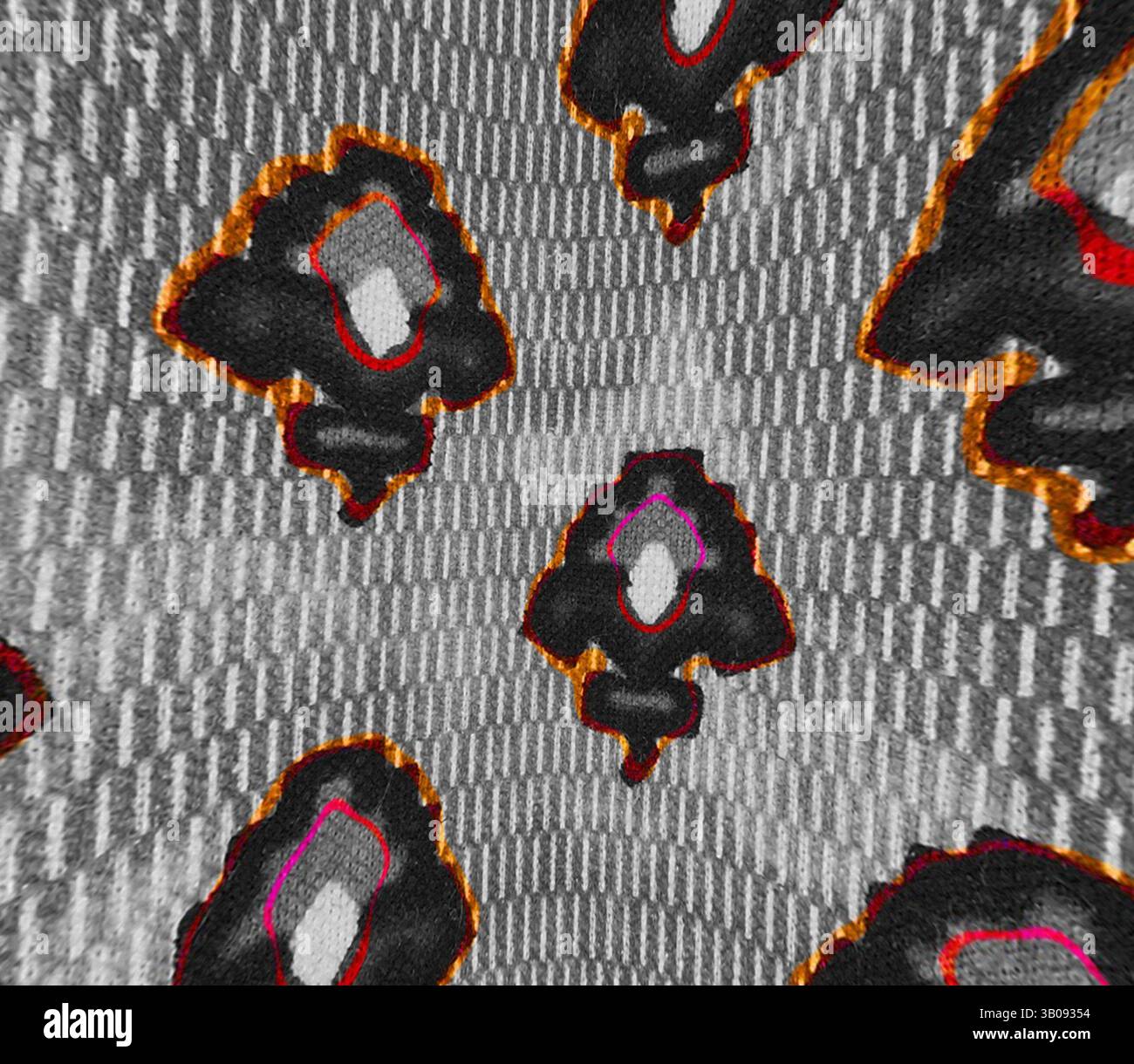 Repeating pattern of highlighted shapes hi-res stock photography and ...