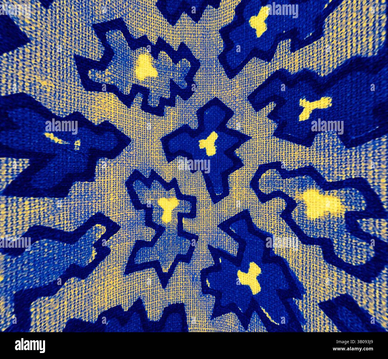 Floral shapes in deep blue hi-res stock photography and images - Alamy