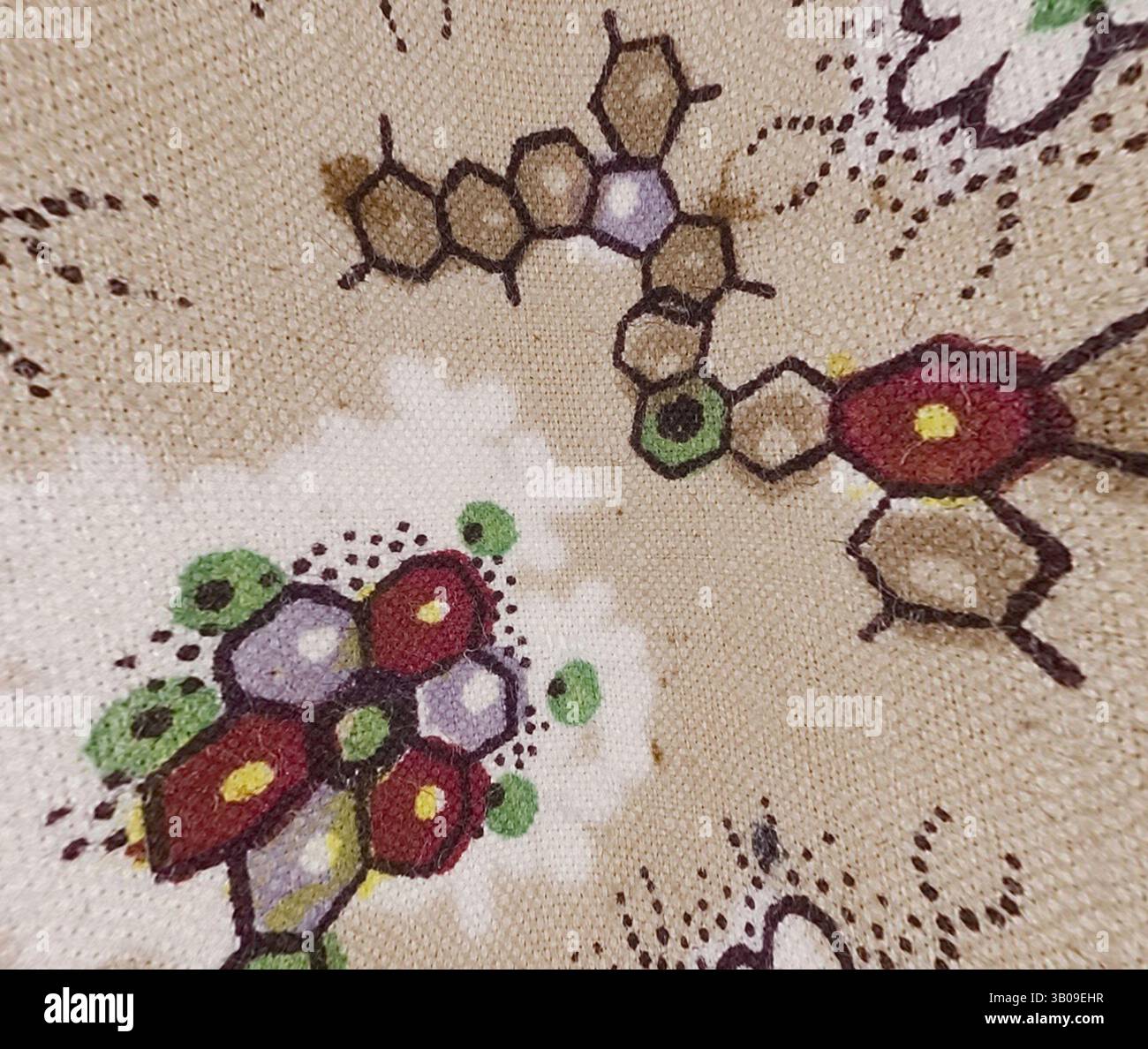 Intricate pattern of abstract molecules hi-res stock photography and ...