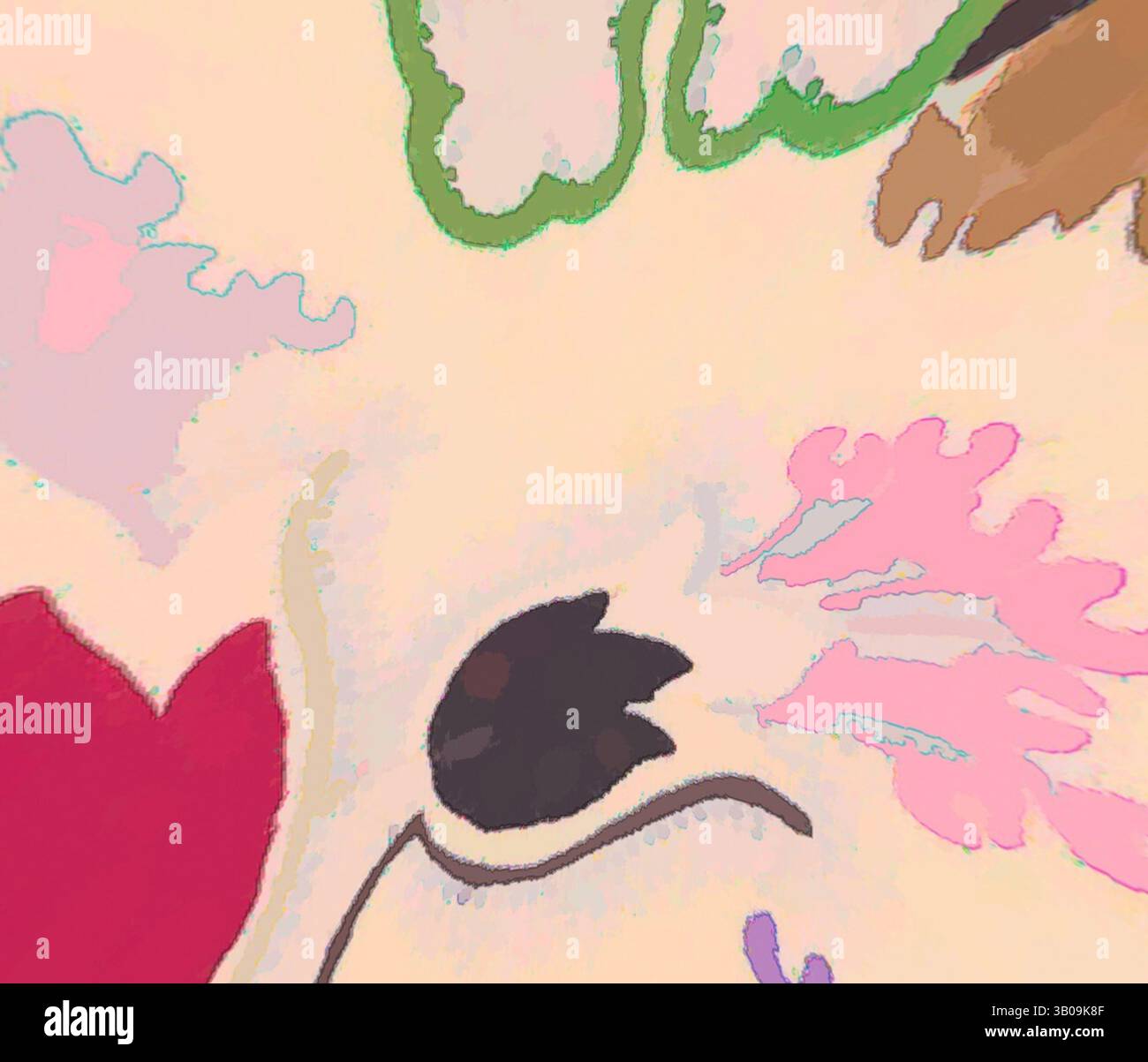 Intertwining floral motifs create hi-res stock photography and images ...