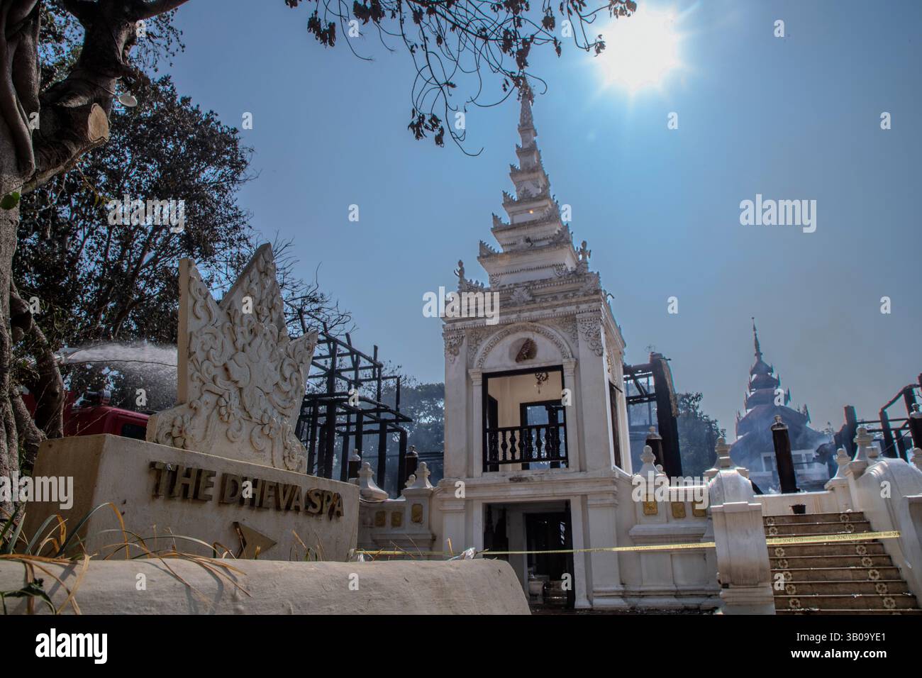 Chiang Mai, Thailand. 23rd Apr, 2025. A view of Dhara Dhevi Hotel ...