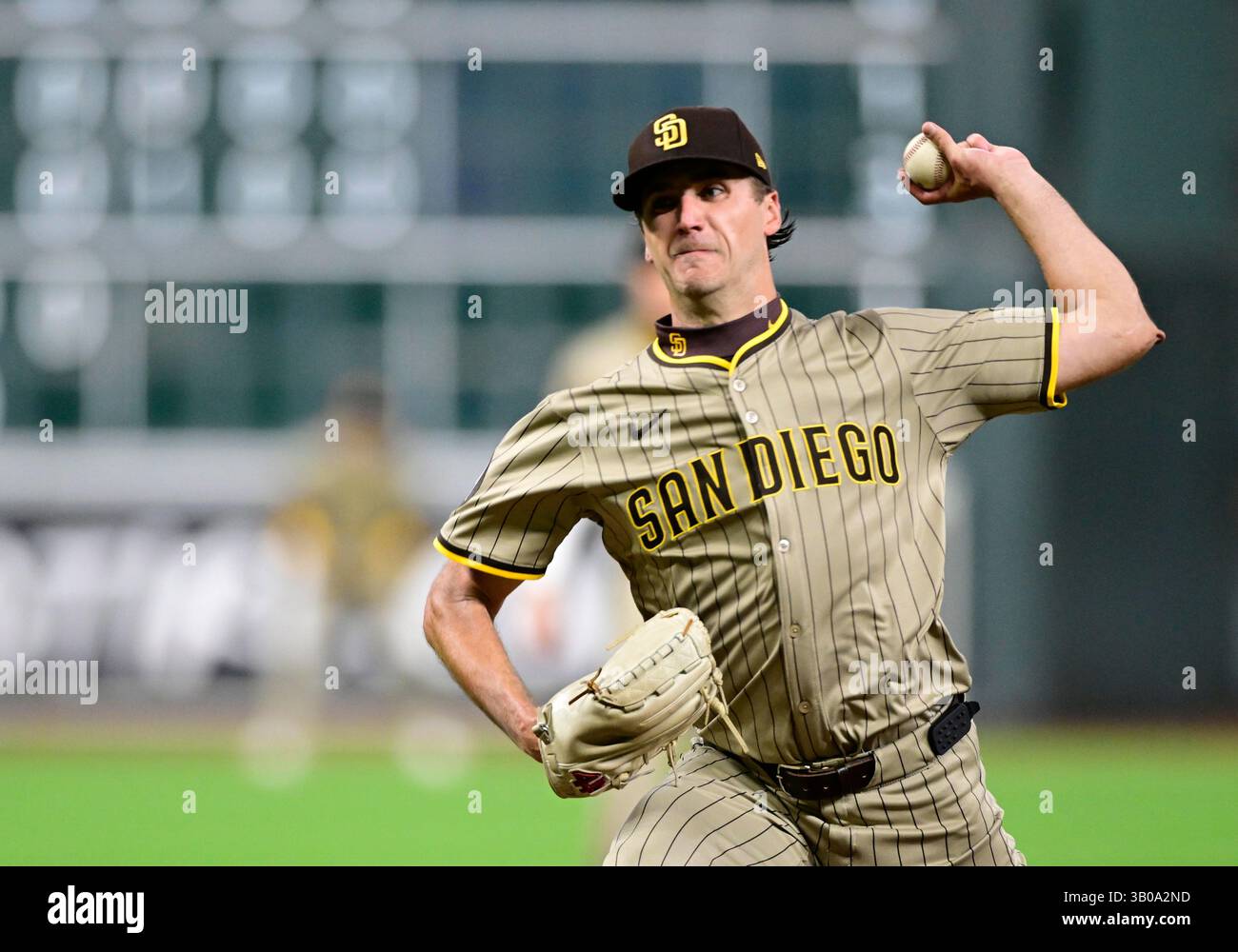San Diego Padres starting pitcher Kyle Hart (68) in the third inning ...
