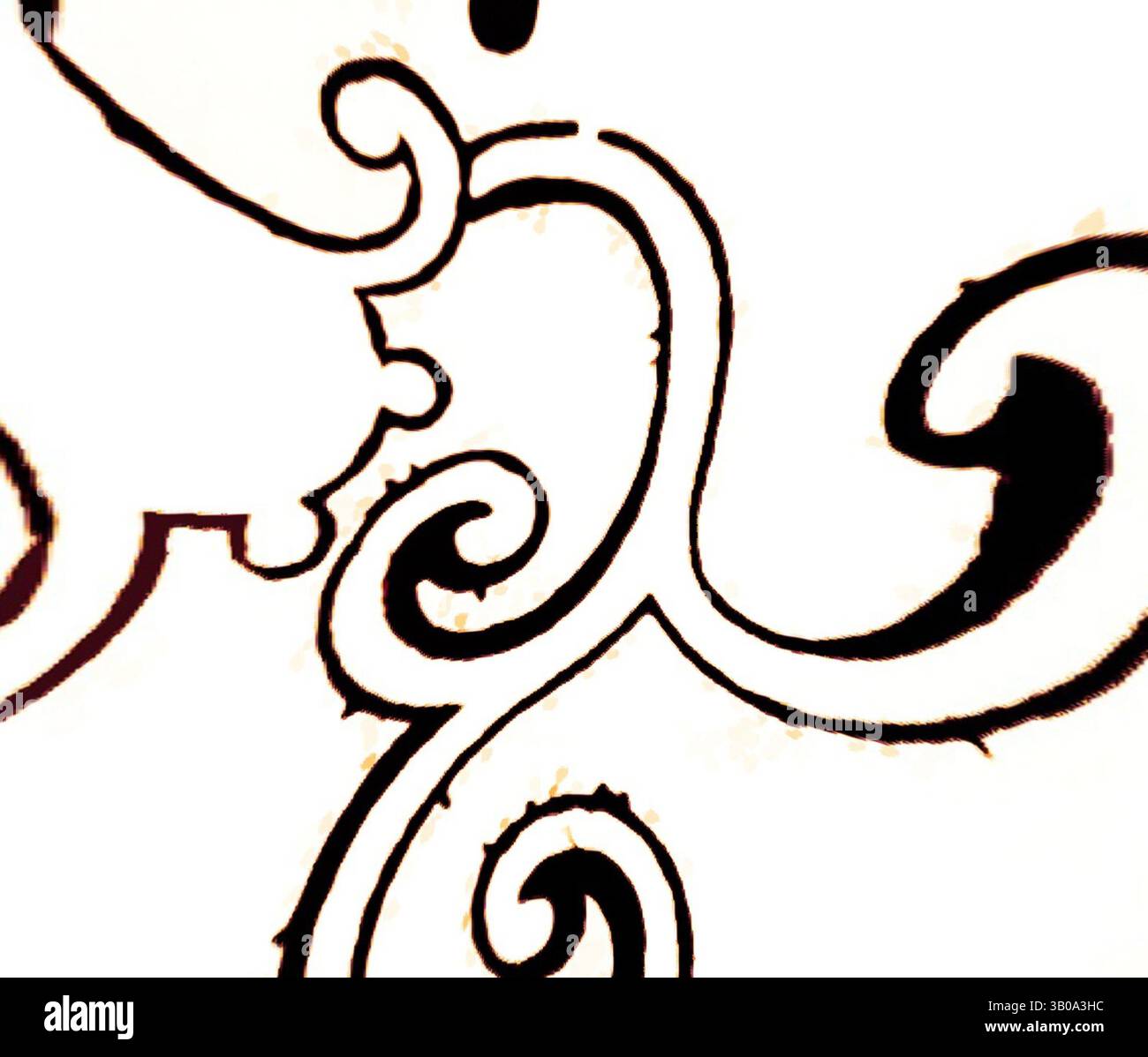 Intricate swirling patterns intertwine, creating a dynamic design that ...