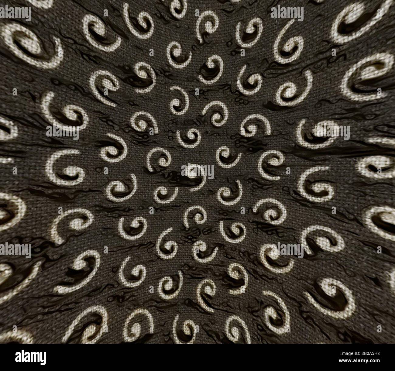 An intricate pattern of swirling designs creates a dynamic sense of ...