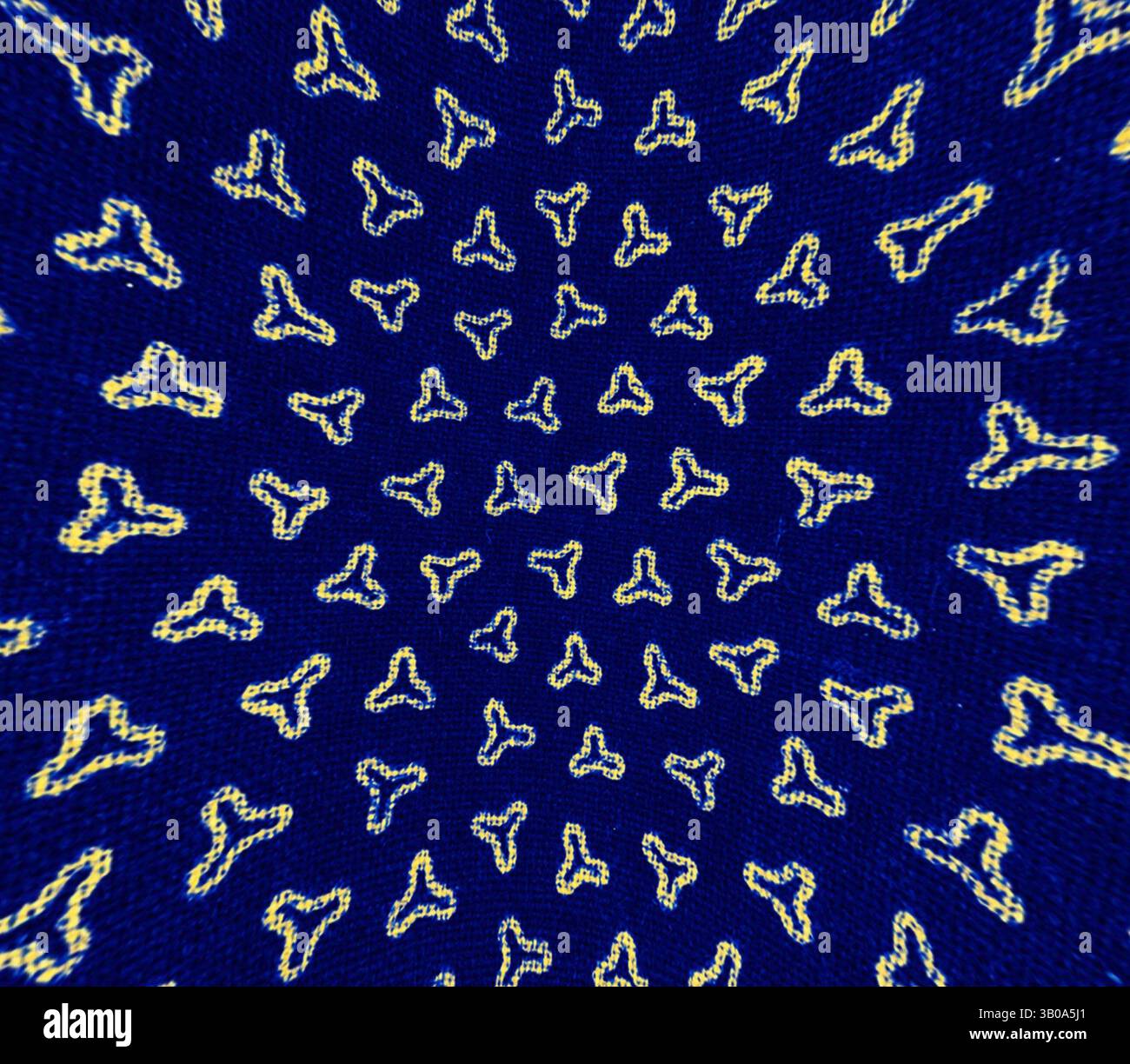 A vibrant design featuring a repeating pattern of triangular shapes in ...