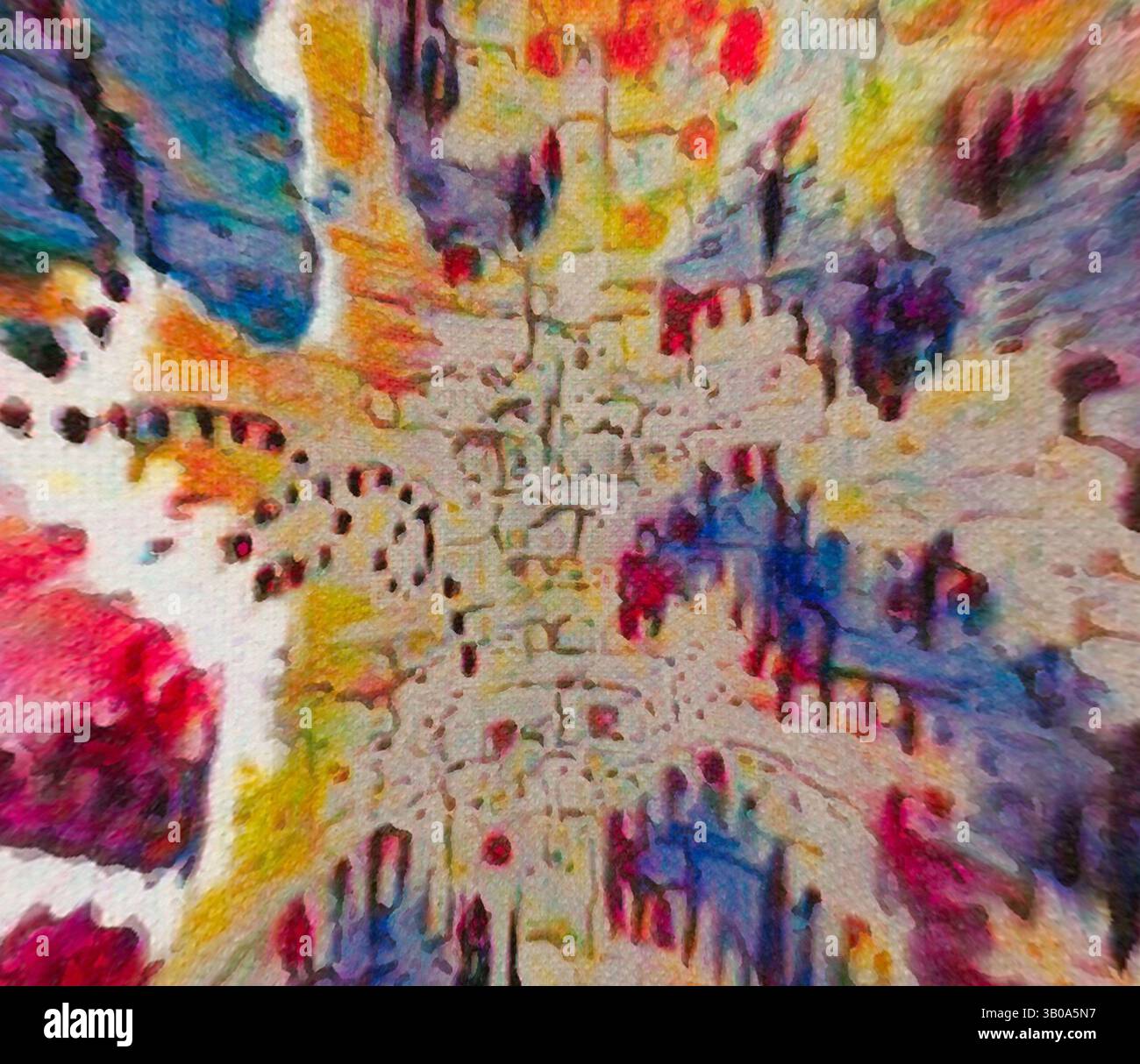 Vibrant explosion of colors intertwines in hi-res stock photography and ...