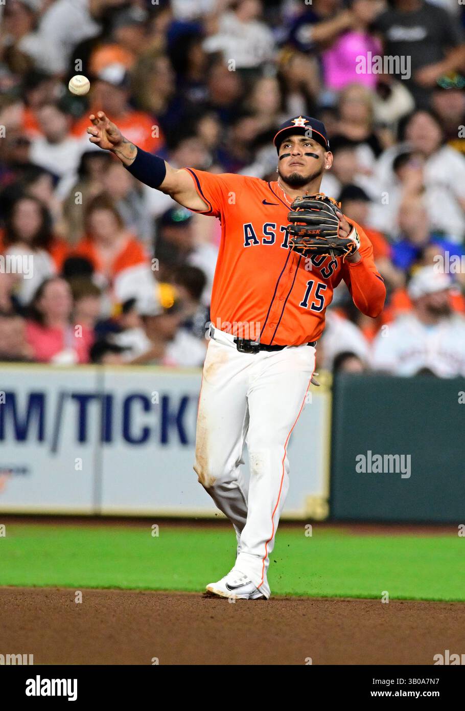 Houston Astros third base Isaac Paredes (15) during the MLB game ...