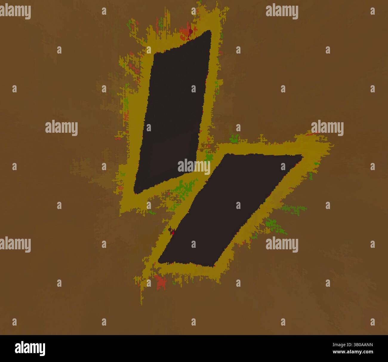 Jagged border of yellows hi-res stock photography and images - Alamy