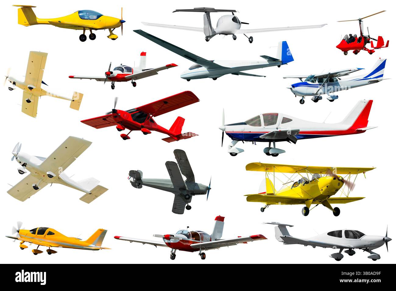Collage of different modern airplanes Stock Photo - Alamy