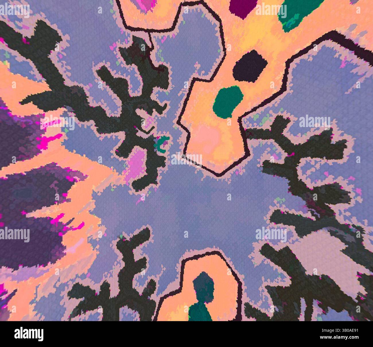 Colorful tapestry of organic forms hi-res stock photography and images ...