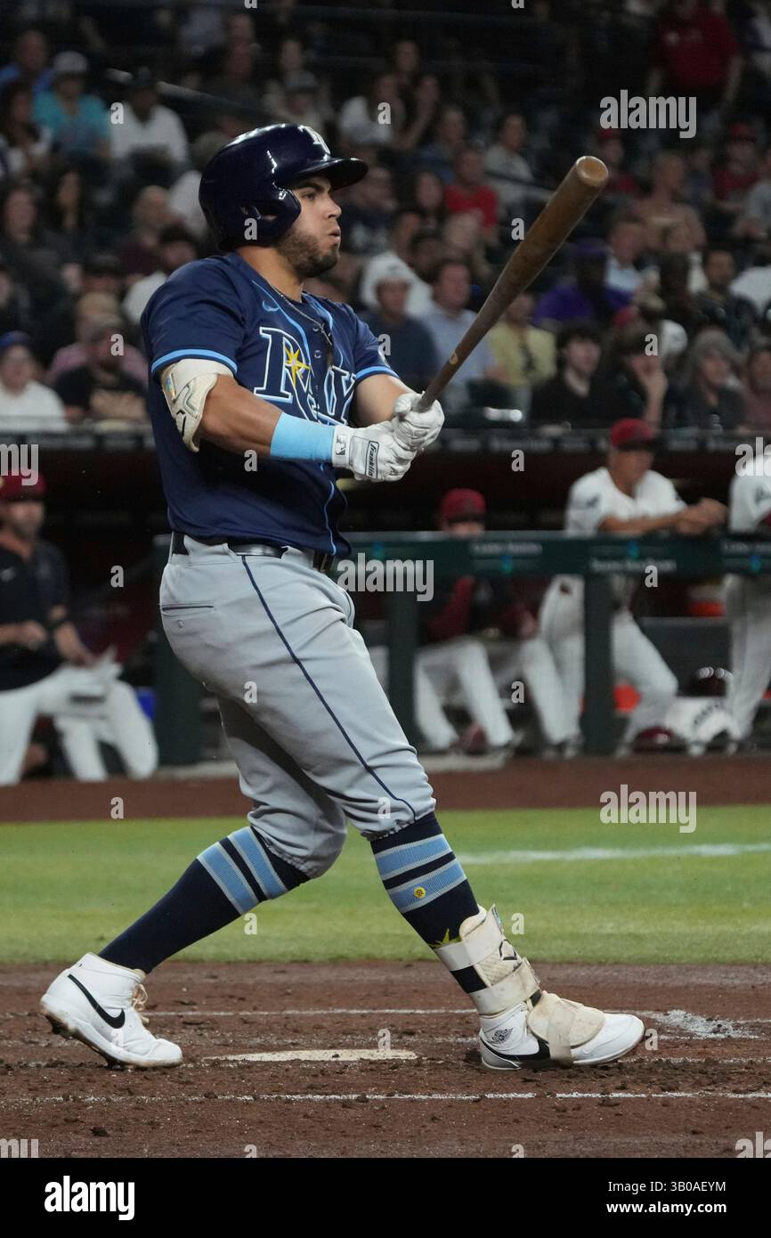 Tampa Bay Rays first base Jonathan Aranda (62) against the Arizona ...