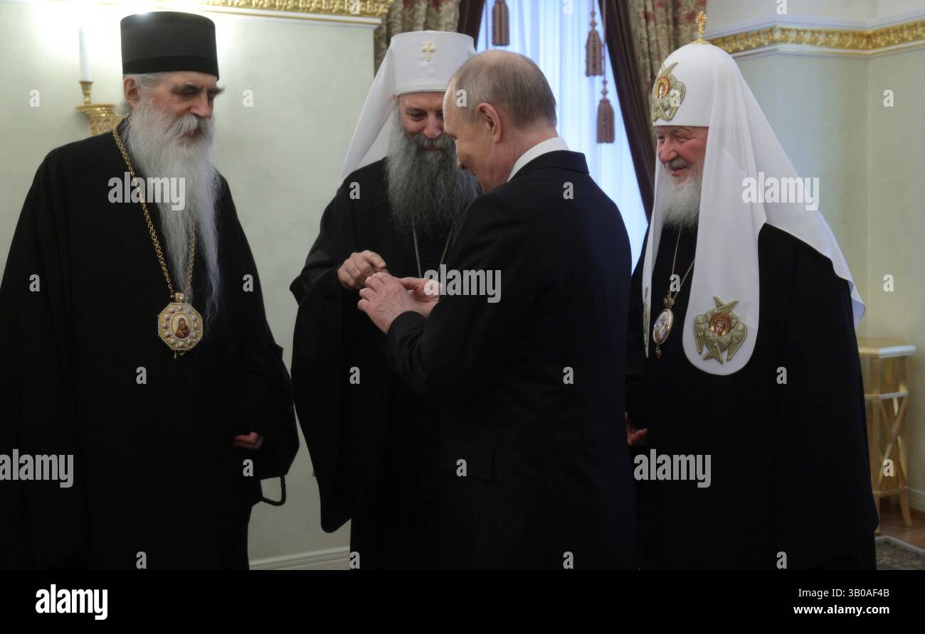 Moscow, Russia. 22nd Apr, 2025. Russian President Vladimir Putin ...
