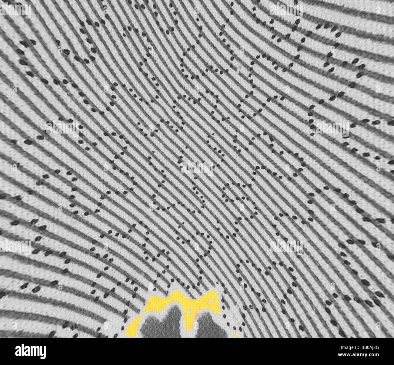 A textured surface featuring a series of intricate, wavy lines ...