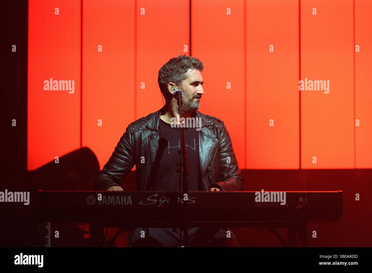 Munich, Germany, April 23rd 2025: Luke Juby (Keyboard) of Mike and the ...
