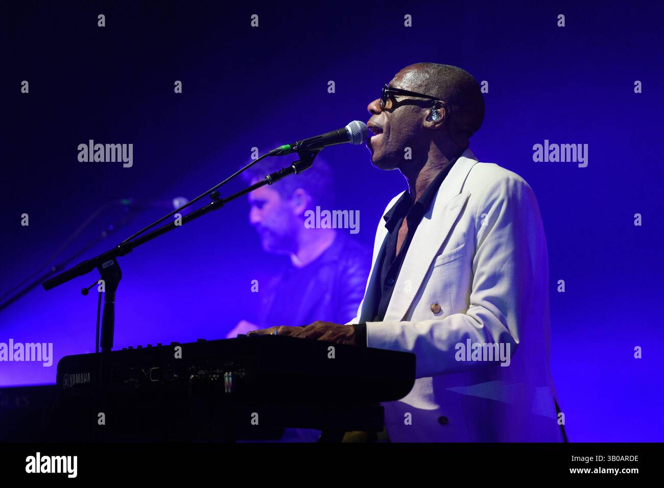 Munich, Germany, April 23rd 2025: Andrew Roachford (Keyboard) of Mike ...