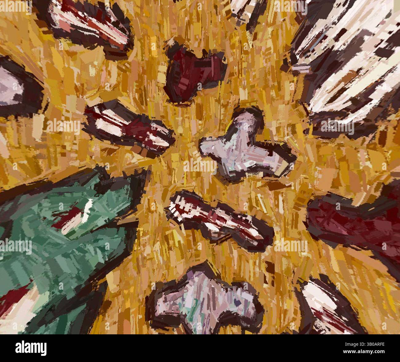 Resembling fragmented forms set hi-res stock photography and images - Alamy