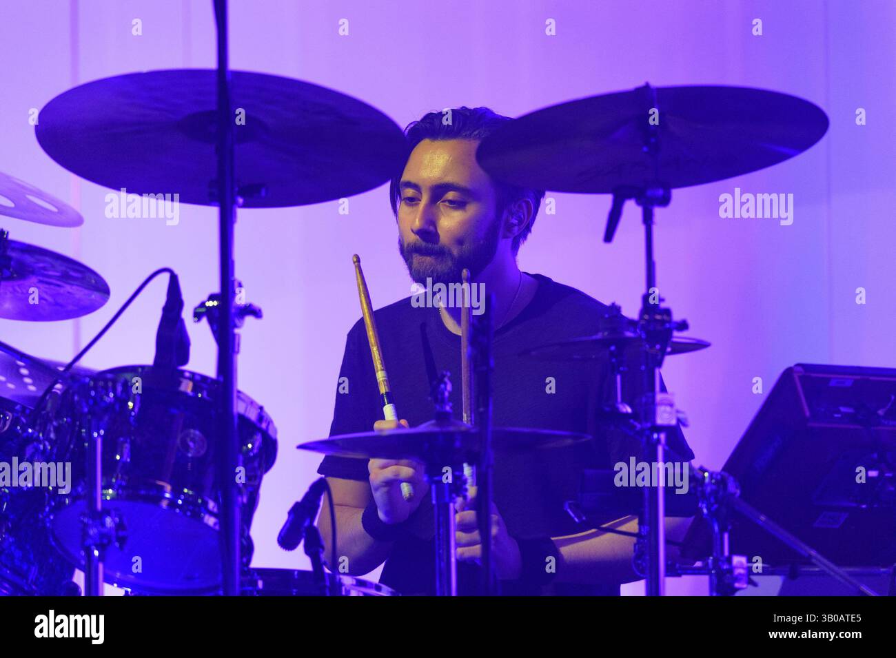 Munich, Germany, April 23rd 2025: Nicholas Nic Collins (Drums) of Mike ...