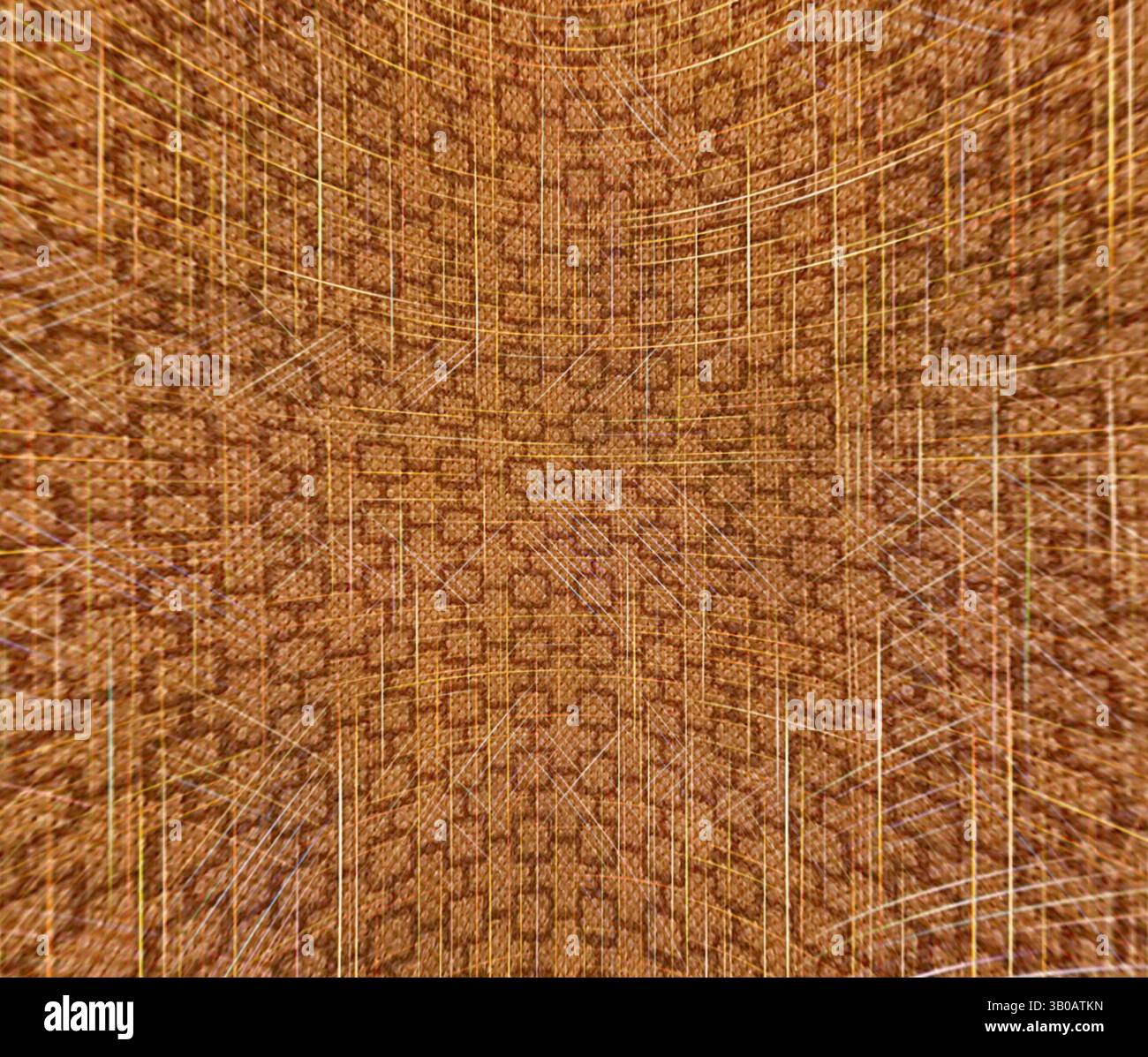 An intricate pattern featuring woven textures and geometric shapes in ...