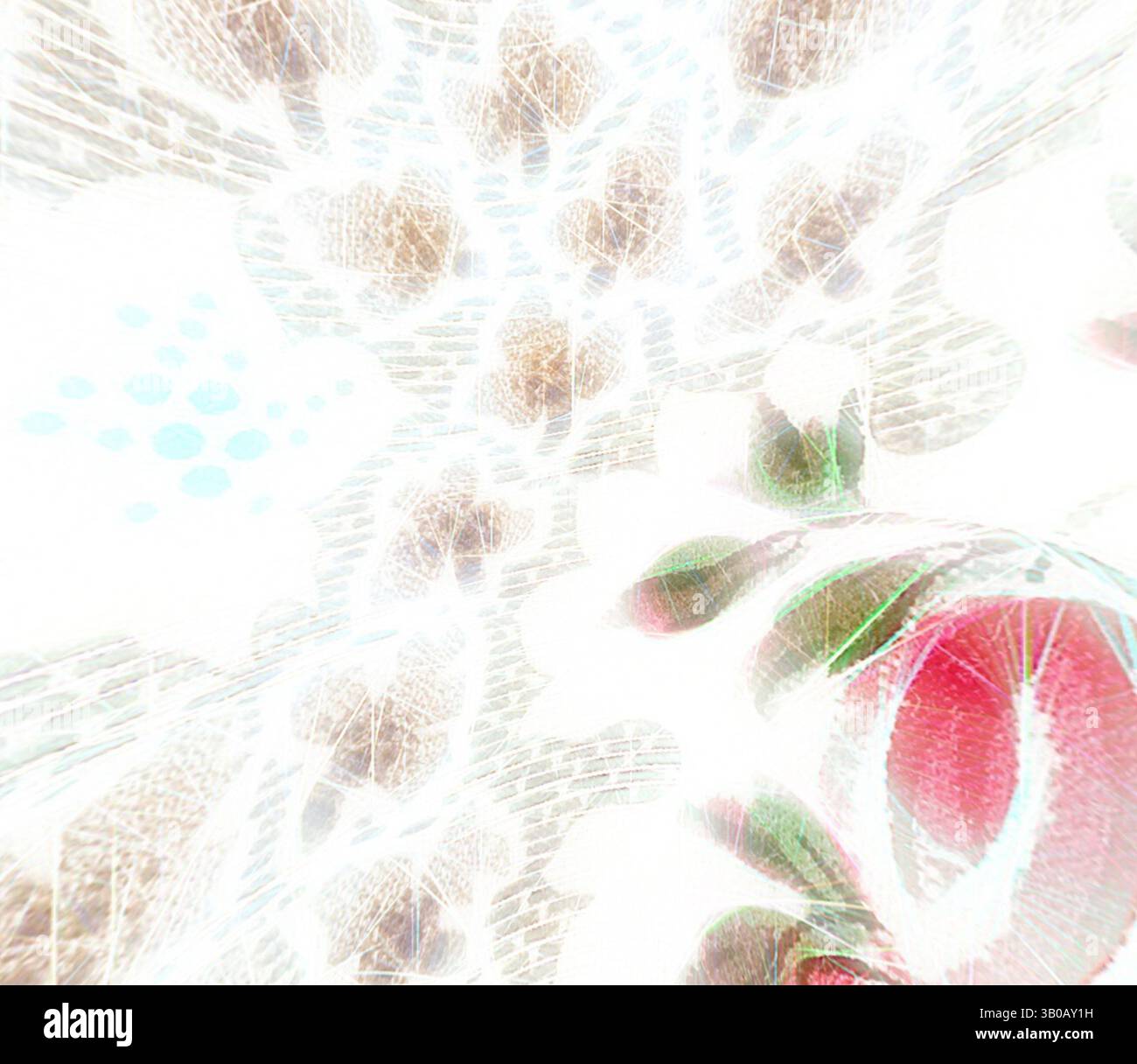 An abstract swirl of soft patterns and colors creates an ethereal ...