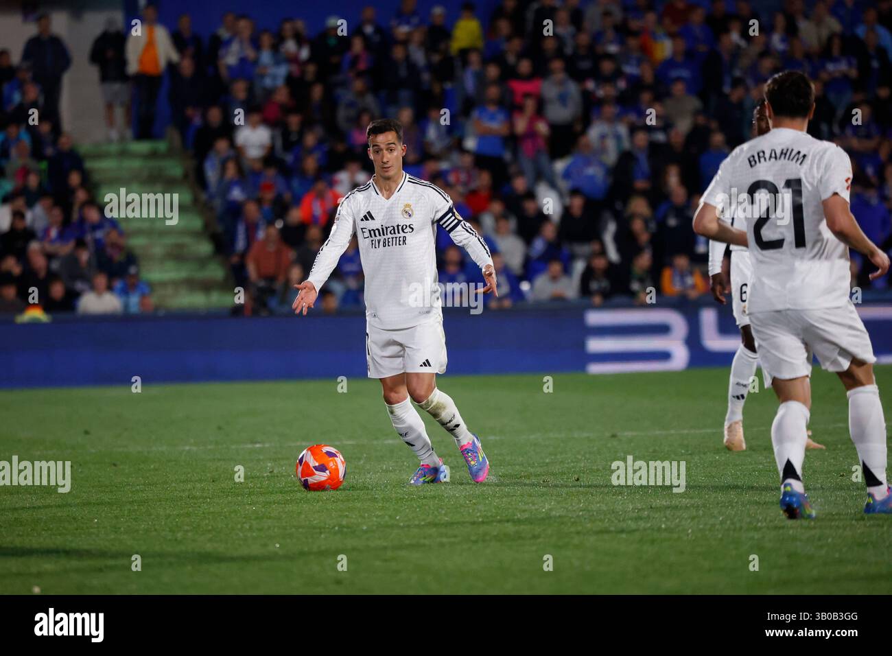 GETAFE, SPAIN - APRIL 23, 2025: Lucas Vazquez during LaLiga match ...