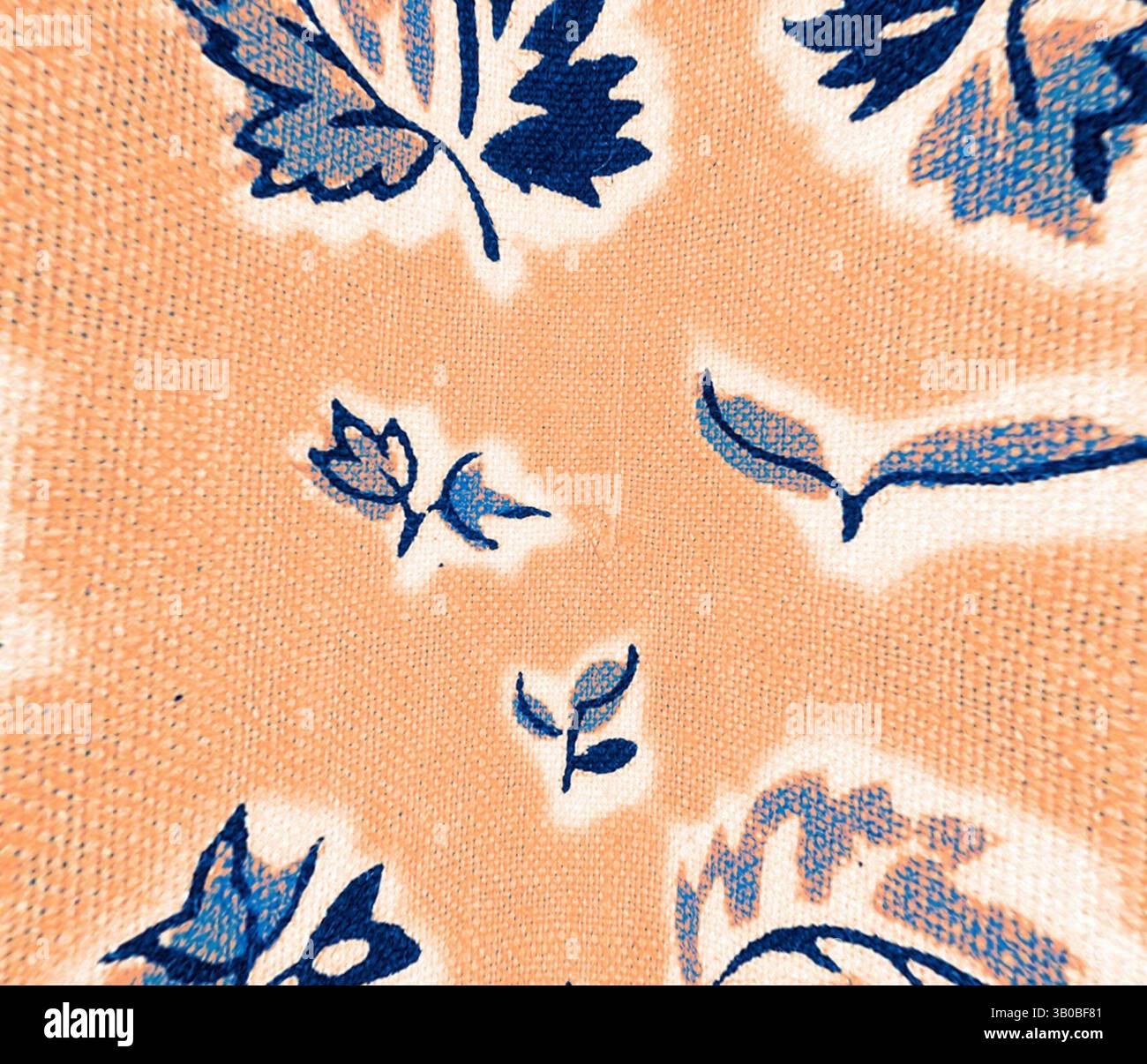An intricate pattern featuring stylized leaves and floral designs ...