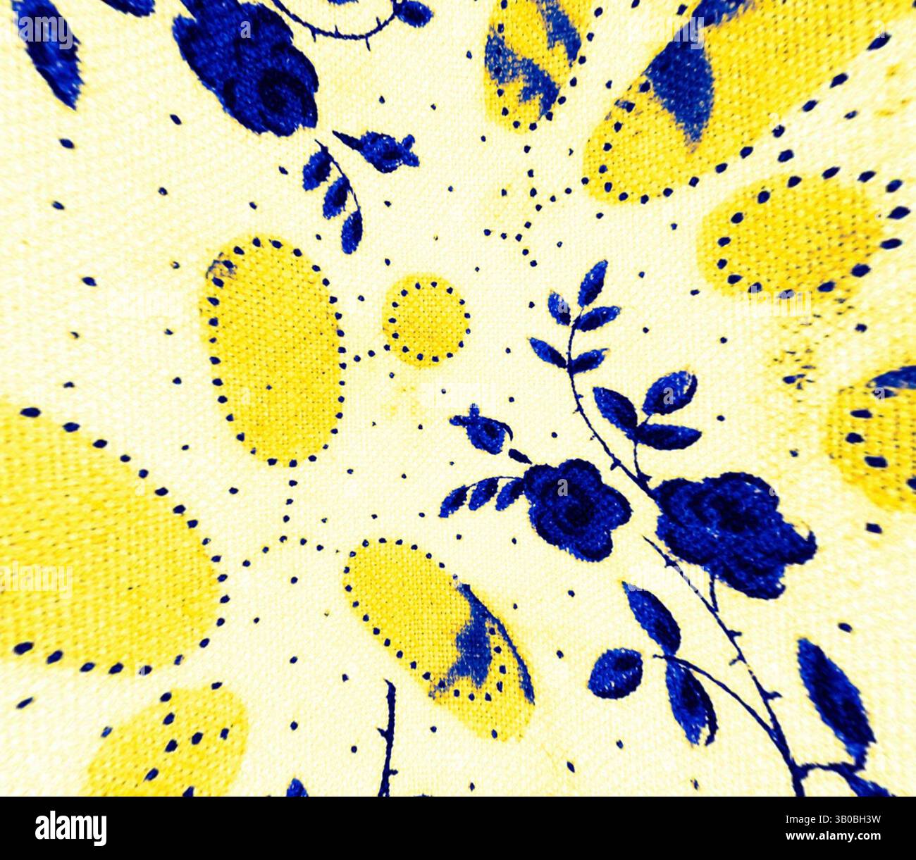 Playful pattern of yellow oval shapes scattered hi-res stock ...