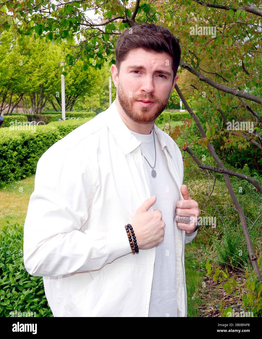 Schlagersaenger Joey Heindle bei der PK zum Schlager Radio-Festival ...