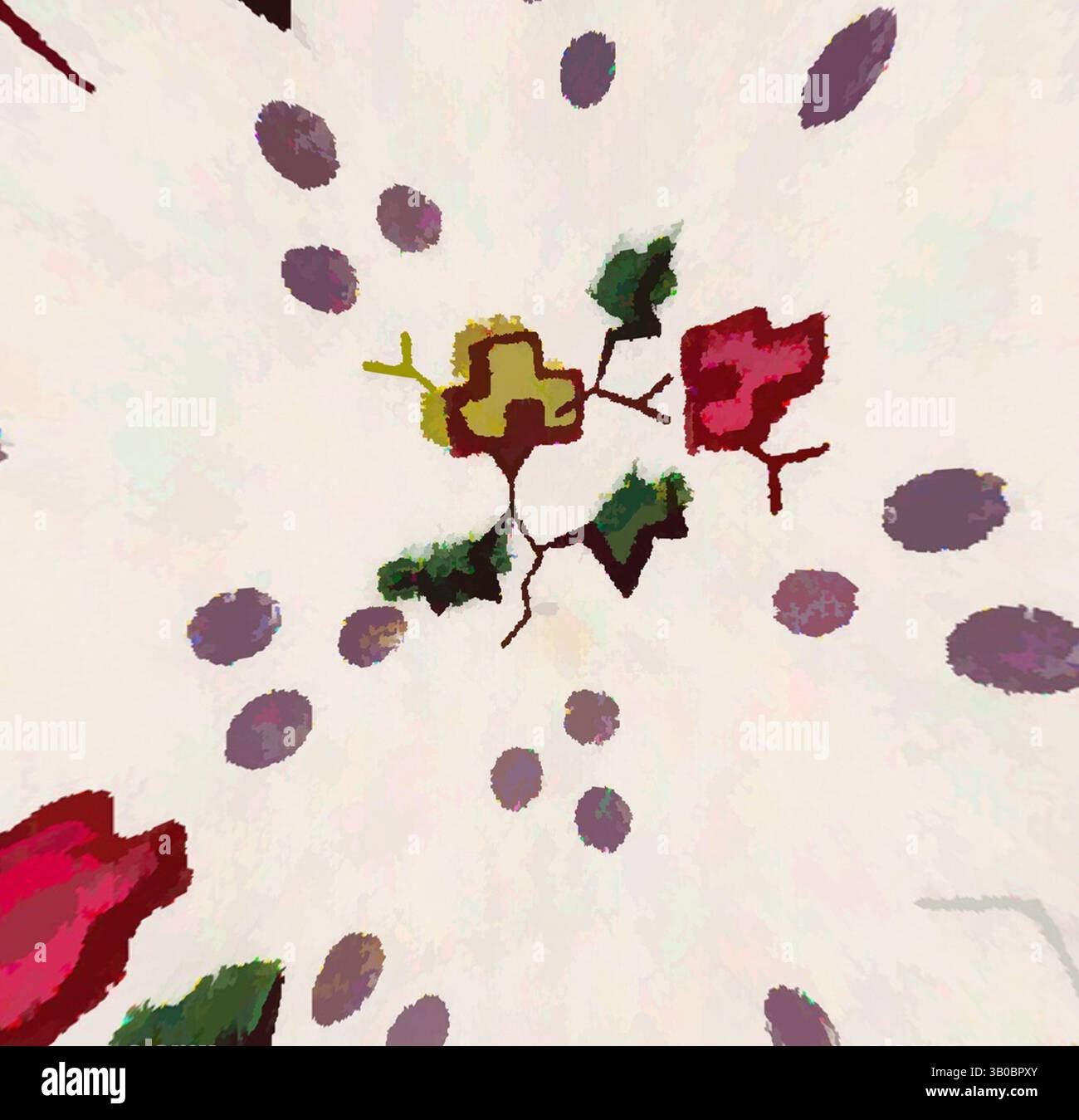 Dynamic arrangement of abstract floral patterns hi-res stock ...