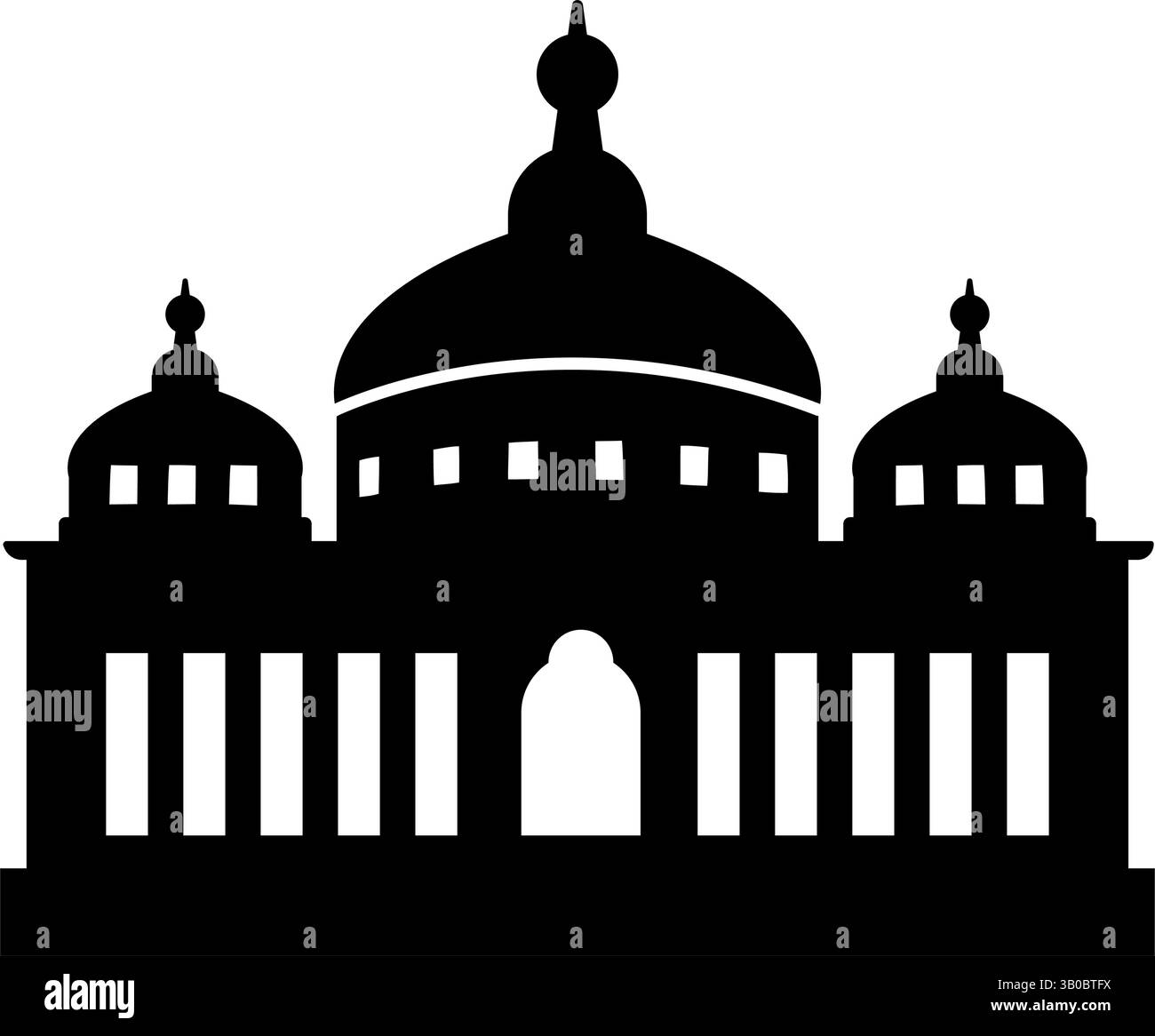 Indian Parliament Traditional Triple Dome Monument Culture Architecture ...