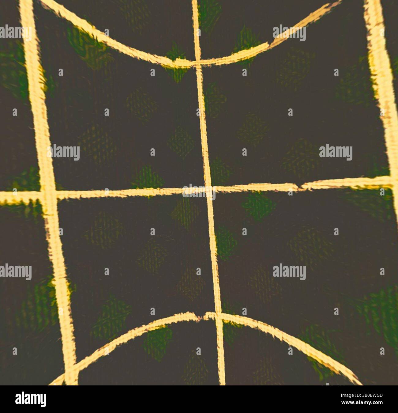 A grid pattern overlays a textured background, featuring intersecting lines that create a sense ...