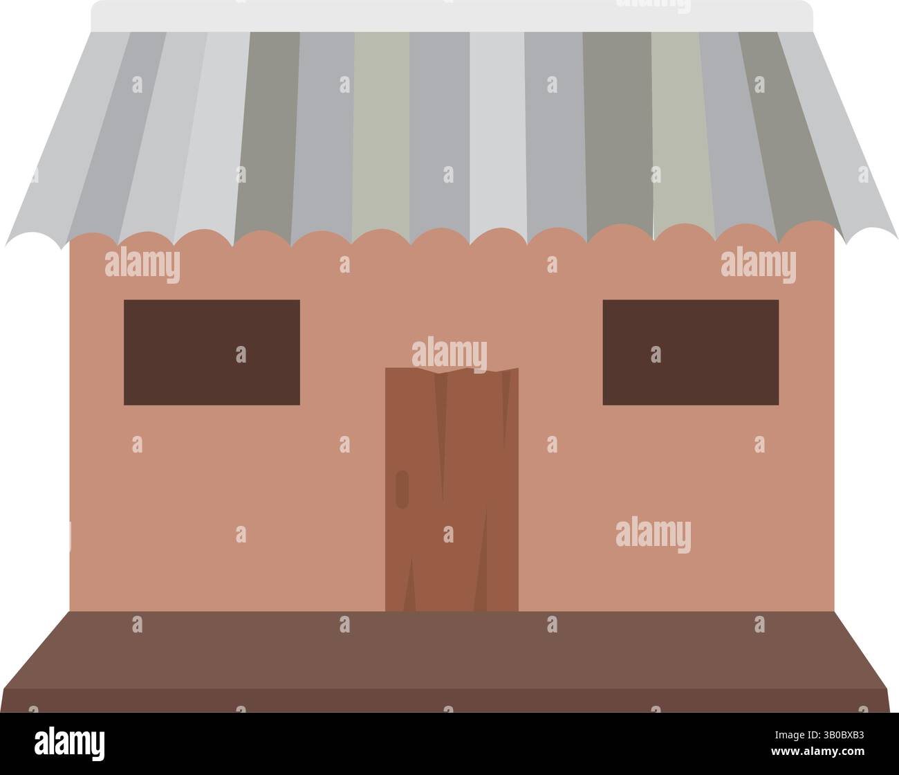 Indian Village House Metal Roof Clay Wall Traditional Rural Shelter ...