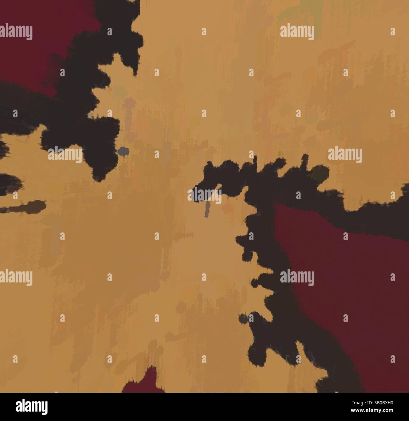 A dynamic blend of warm earth tones with jagged, abstract shapes ...