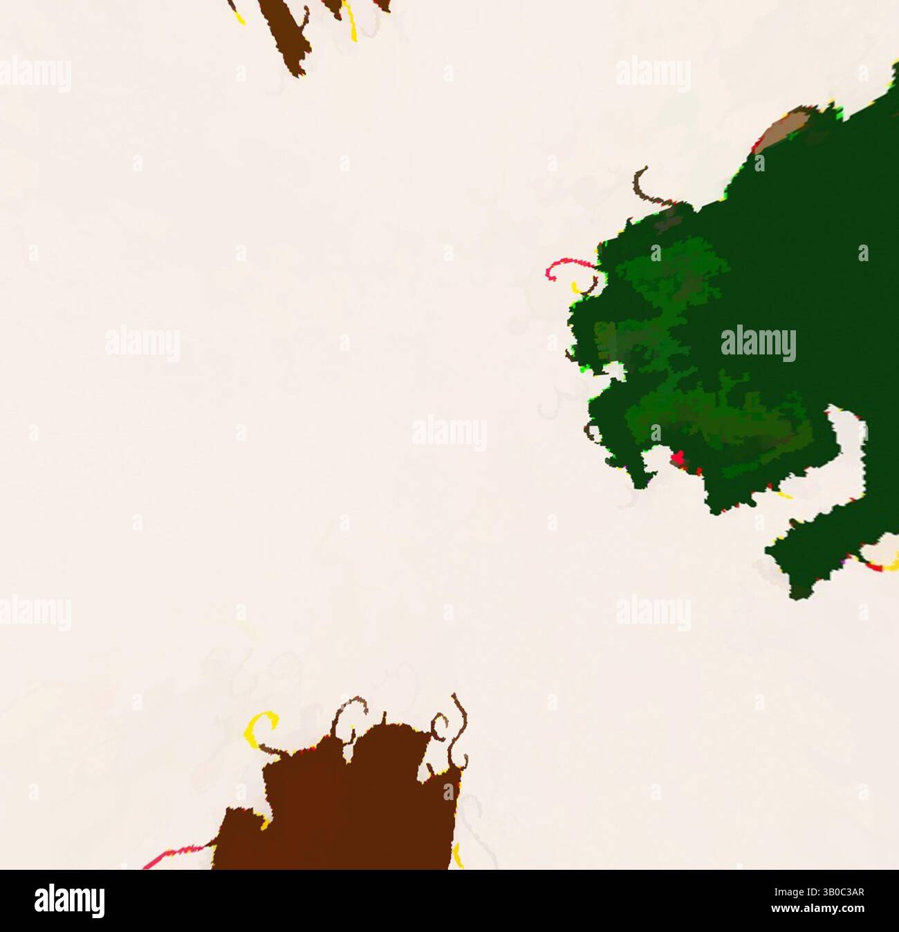 Three abstract figures in shades of brown hi-res stock photography and ...