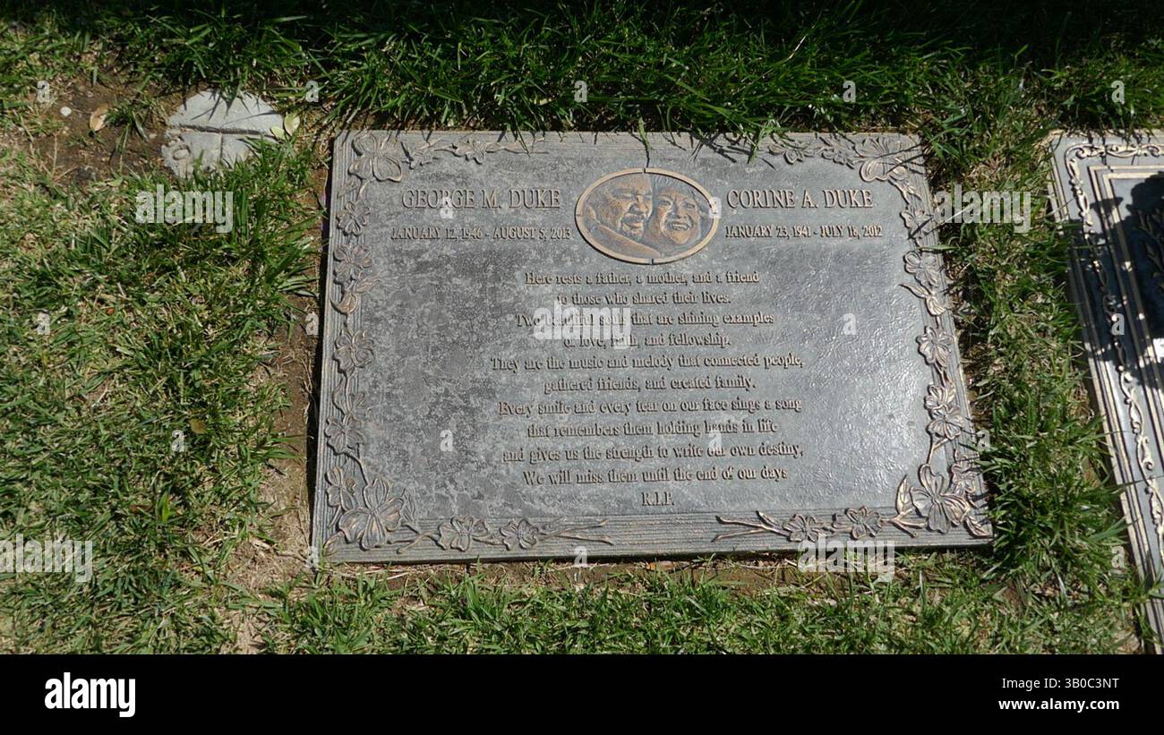 Los Angeles, California, USA 22nd April 2025 Musician George Duke Grave ...