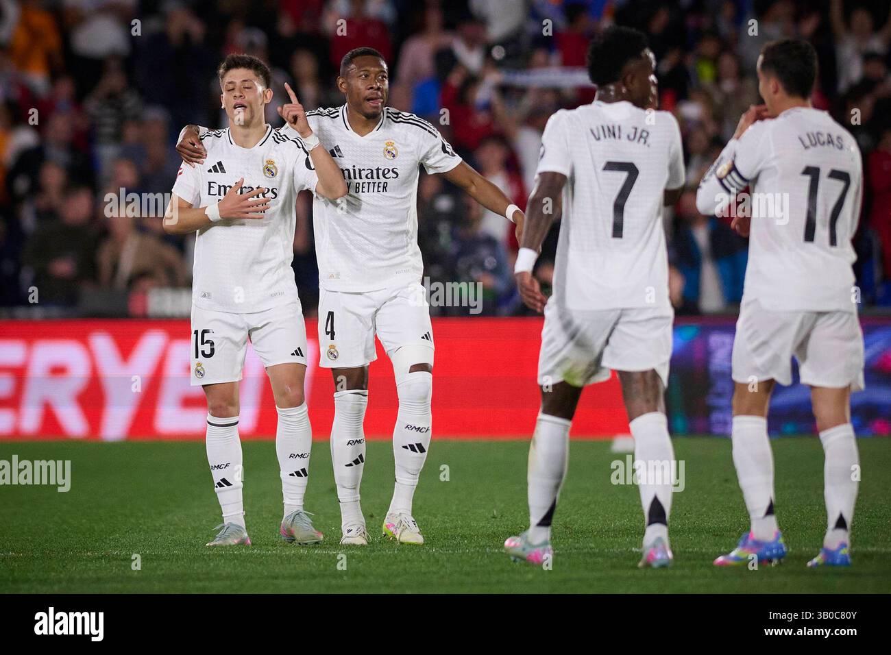 Spanish La Liga EA Sports soccer match Getafe vs Real Madrid at Coleseum Alfonso Perez Stadium ...
