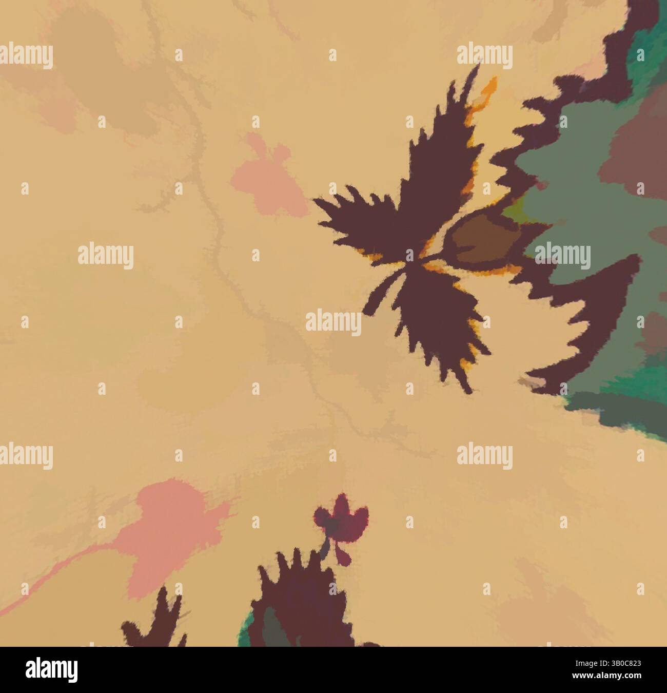 Playful interplay of nature inspired forms hi-res stock photography and ...