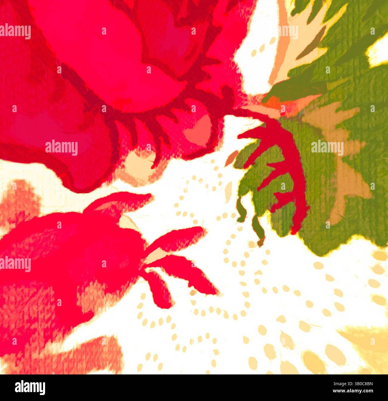 Vibrant arrangement of bold red roses intertwined hi-res stock ...
