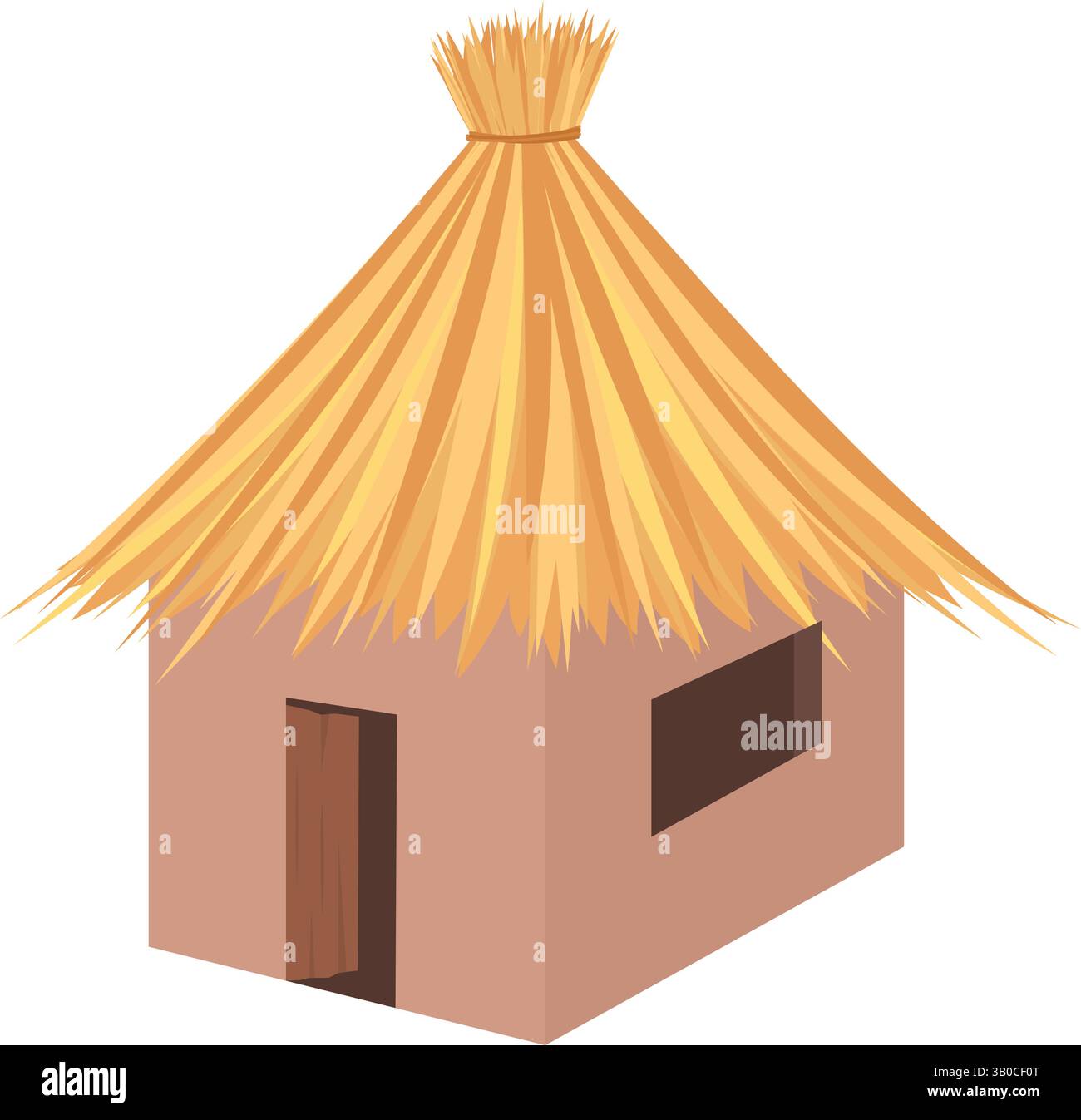 Indian Village Mud House Thatched Roof Traditional Rural Cultural ...