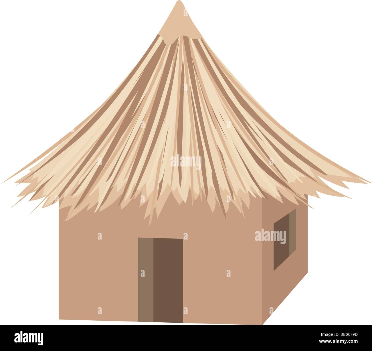 Traditional indian mud house Stock Vector Images - Alamy